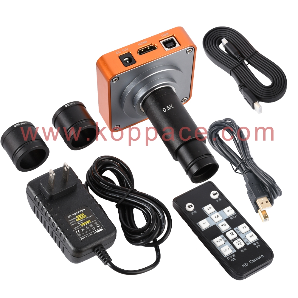KOPPCE 21 Million Pixel Microscope Camera 0.5X Electronic Eyepiece HDMI ...