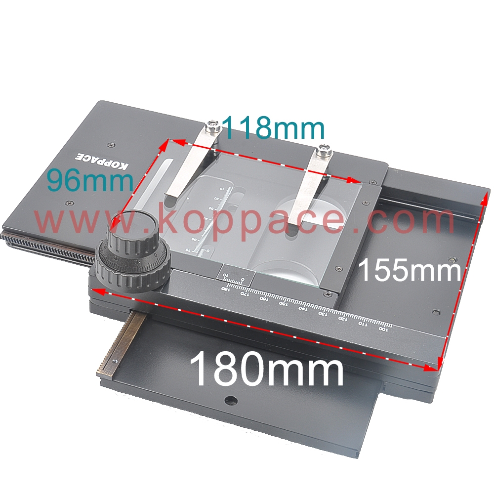 KOPPACE Microscope Stage Horizontal Moving 75mm Vertical 55mm XY Moving ...