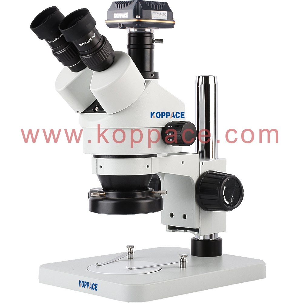 KOPPACE 10 million pixels,USB 3.0 industrial camera,Trinocular Stereo Zoom Microscope,WF10X/20 ...