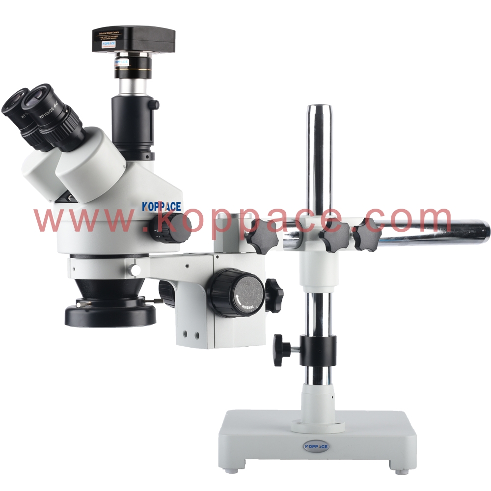 KOPPACE 5MP Microscope Camera USB2.0 3.5X-90X Magnification Trinocular ...