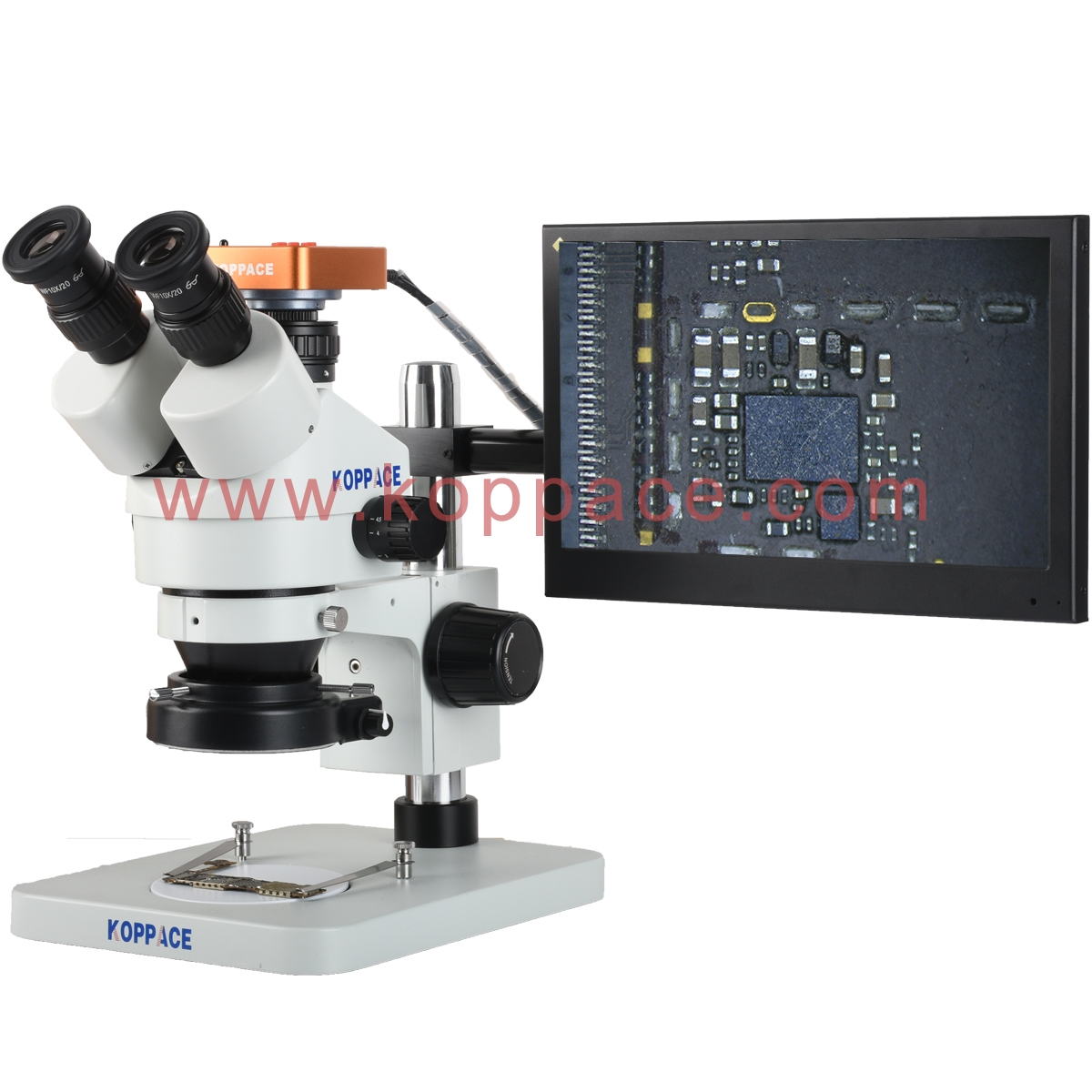 KOPPACE 3.5X-180X 40 Million Pixels Microscope Camera Trinocular Stereo ...