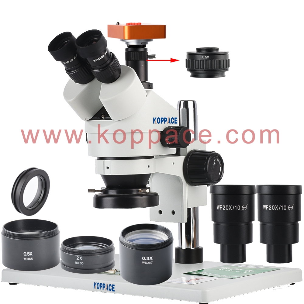 KOPPACE 2.1X-180X Large platform Video Microscope 40 Million Pixel HDMI ...