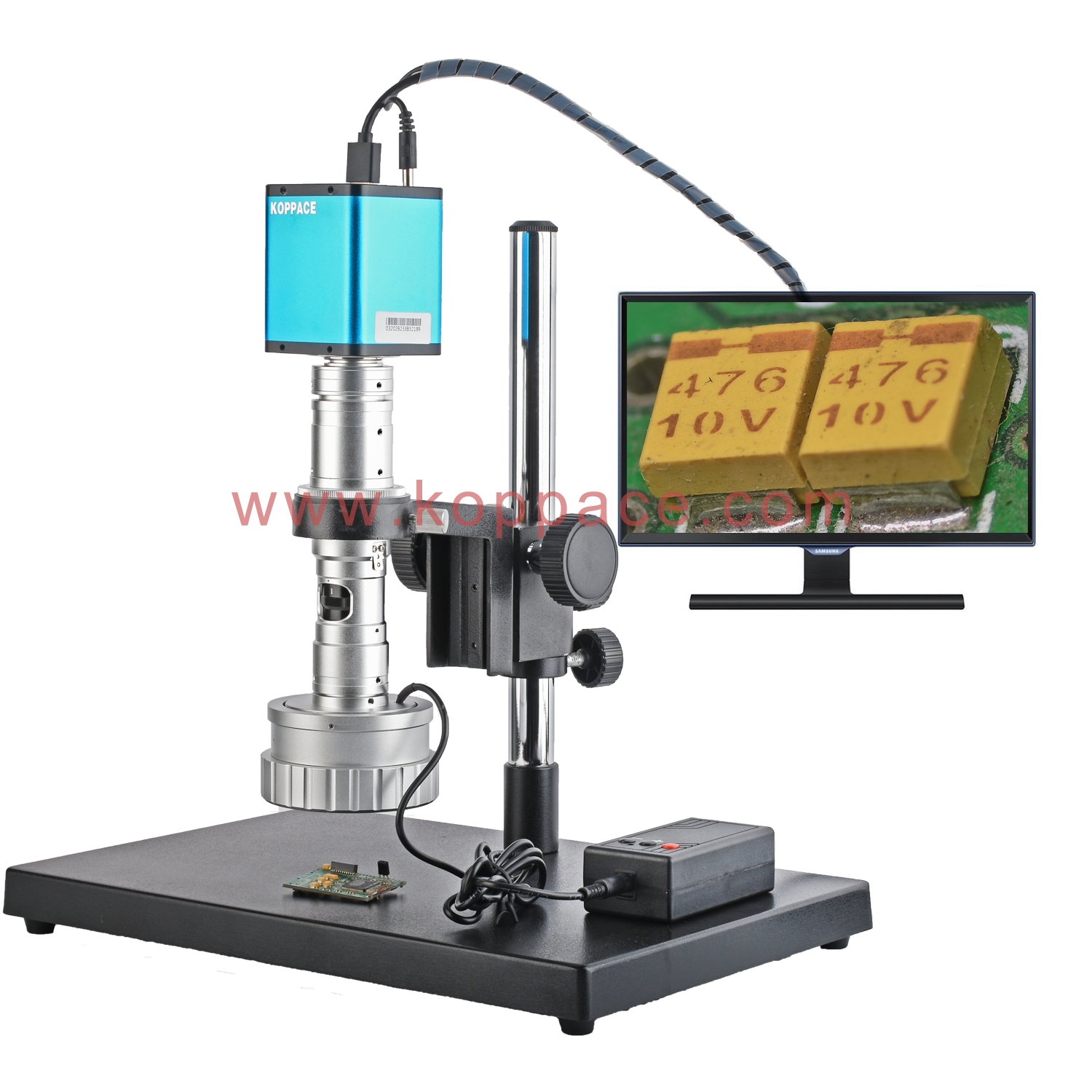 KOPPACE 23X-153X 2 Million Pixels 3D Industrial Microscope Lens 360 ...