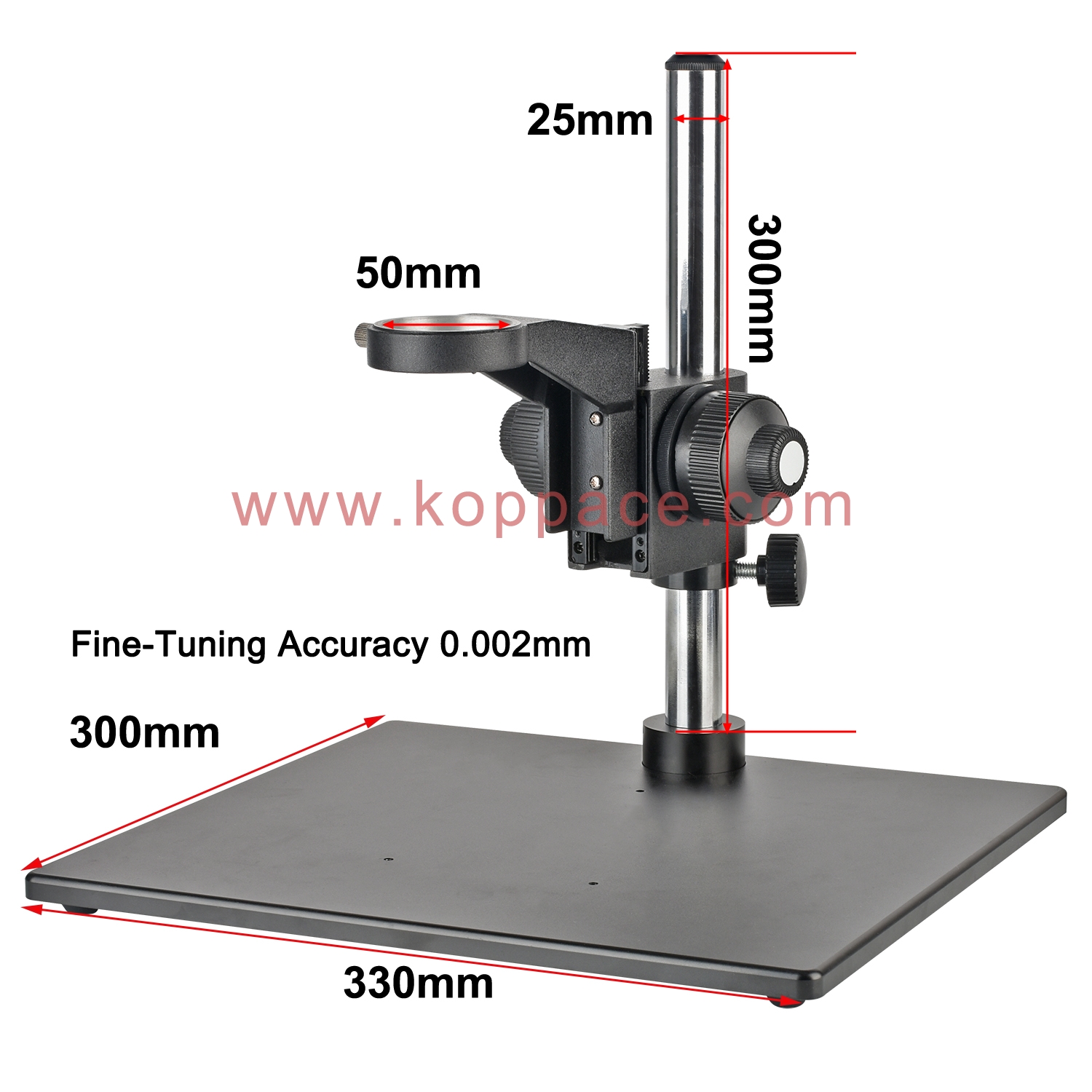 KOPPACE Fine-Tuning Microscope Stand Accuracy 0.002mm Base Plate Size ...