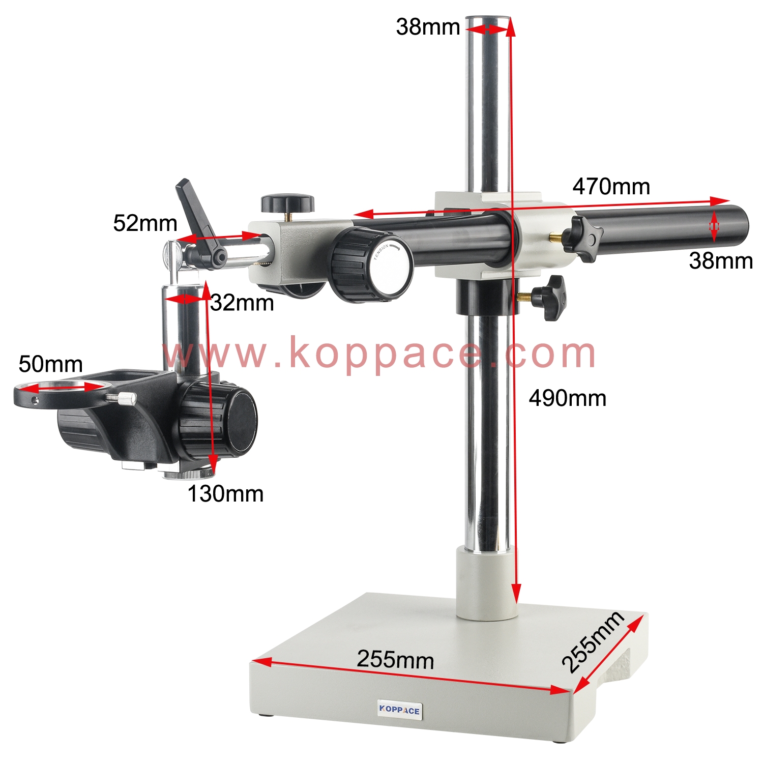 KOPPACE Single-Arm Microscope Universal Bracket Ultra-Long Working ...