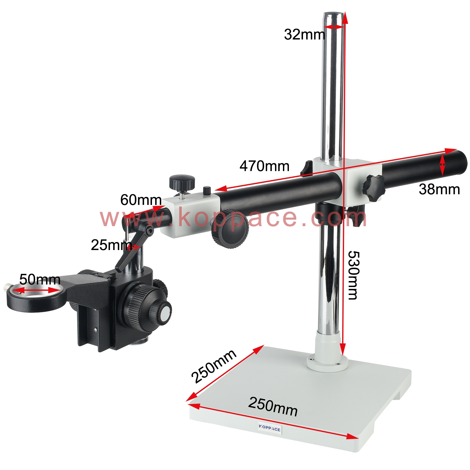 KOPPACE Microscope Universal Bracket Fine Tuning Accuracy 0.002mm 50mm ...