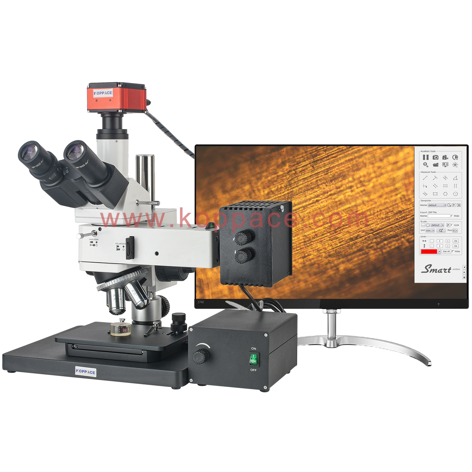 KOPPACE 8.3 Million Pixels 380X-3800X Metallurgical Microscope 4K HD ...
