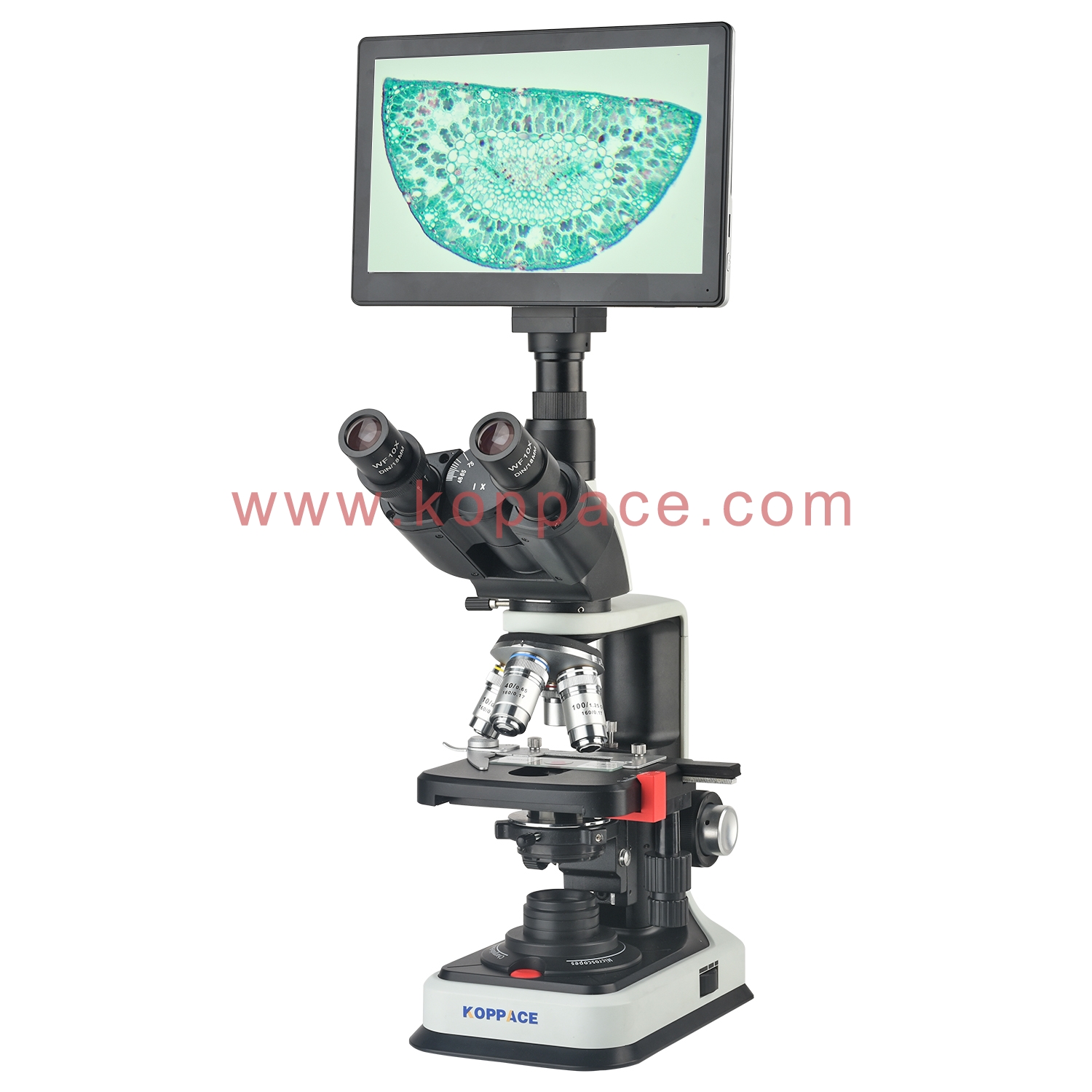 KOPPACE 40X-2500X Electron Biological Microscope 2 Million Pixels 9 "HD ...