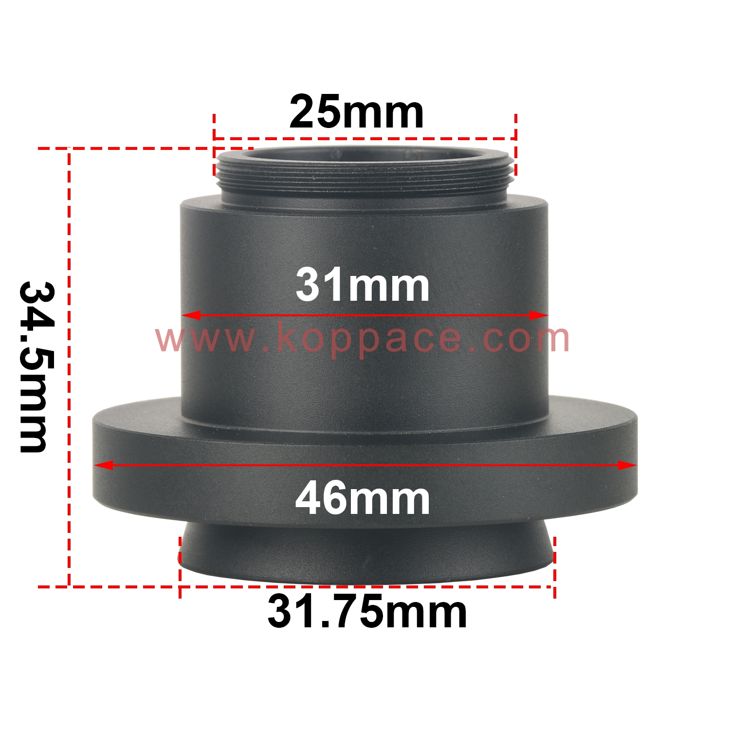 KOPPACE 1X Microscope Interface 31.75mm Microscope Mounting Interface