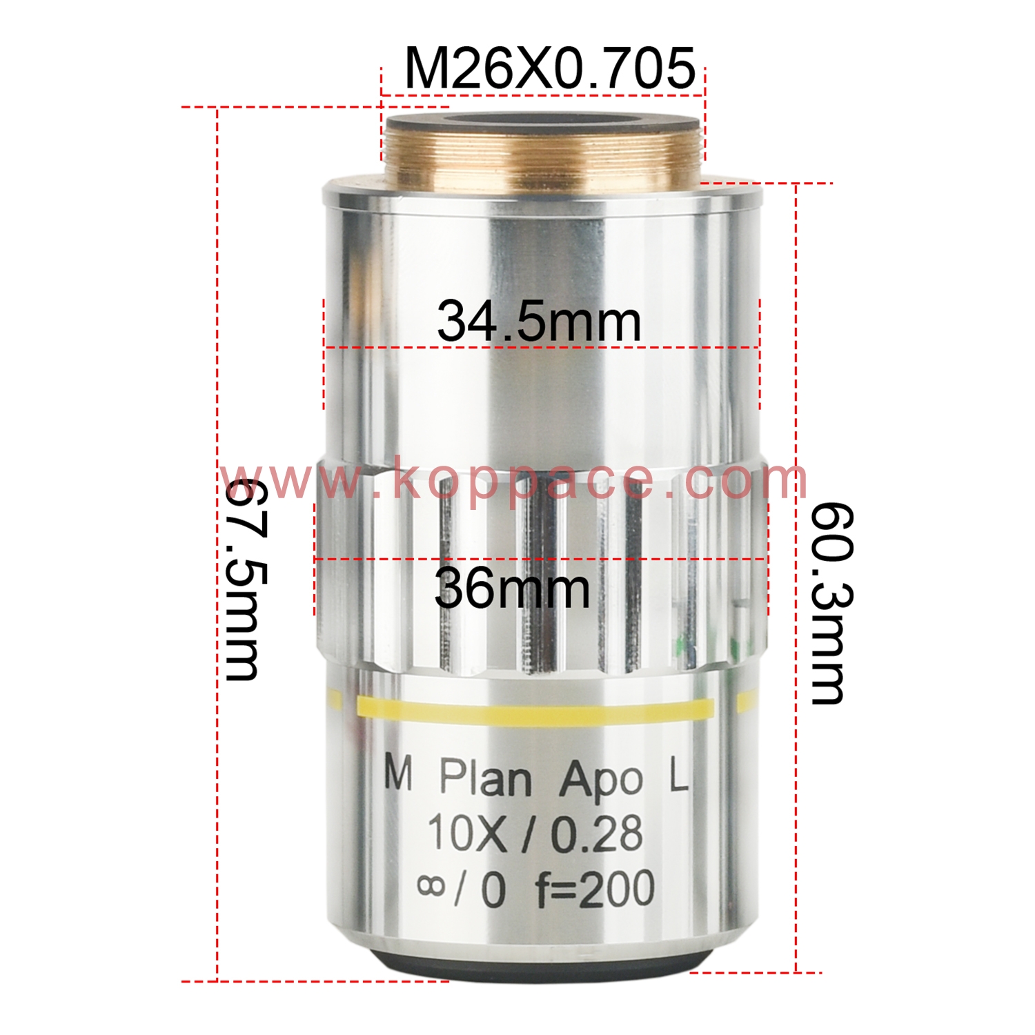 KOPPACE 10X Infinite far Long Working Distance Metallographic ...