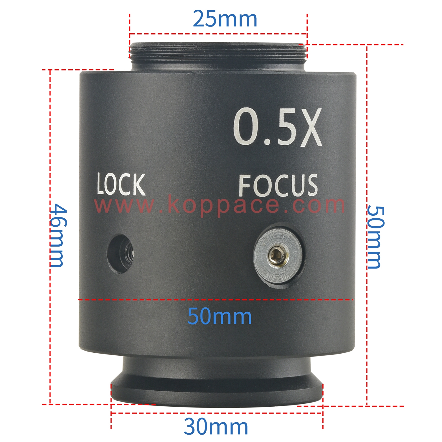 KOPPACE 0.5X Microscope Interface Adjustable Focal Length 30mm ...