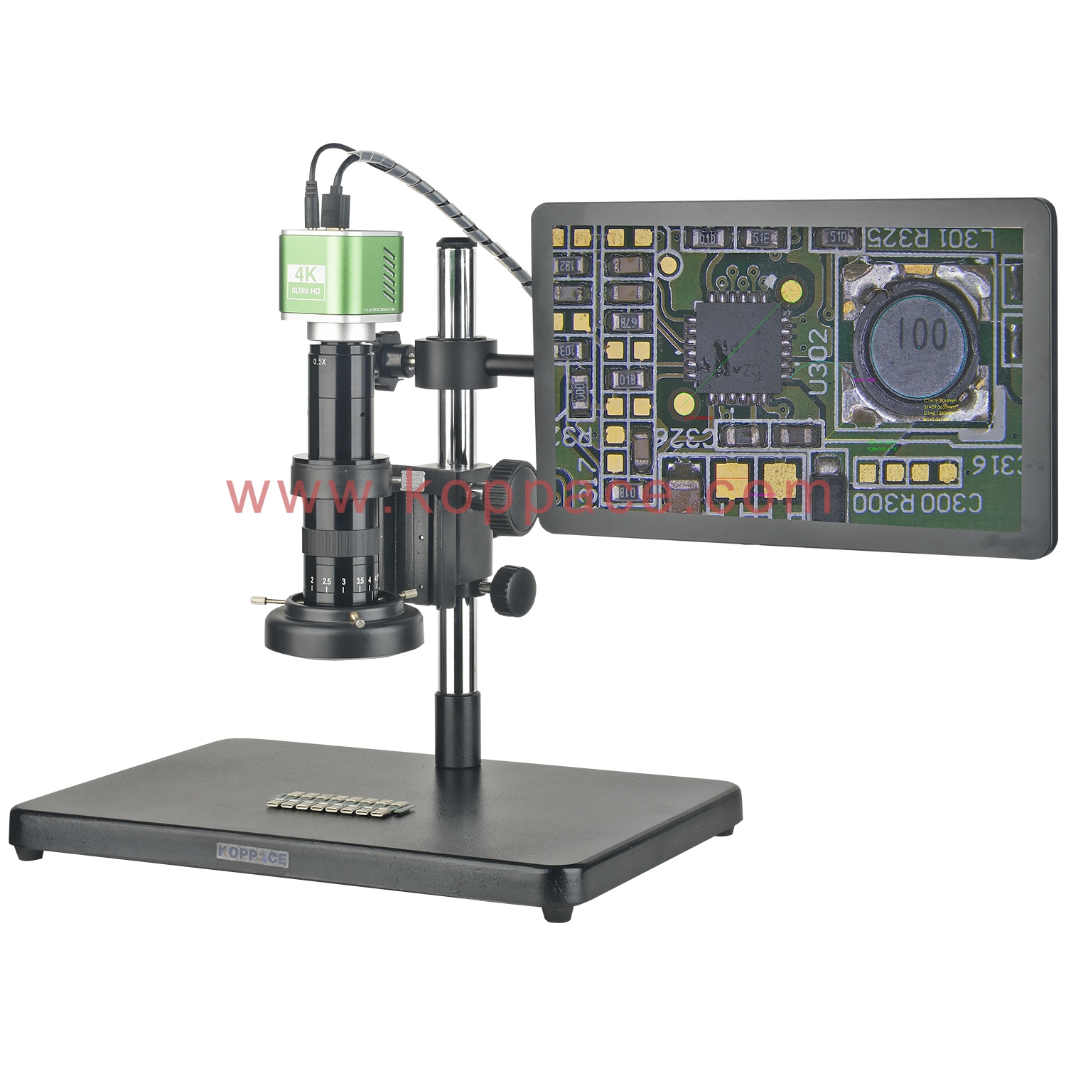 KOPPACE 13X-85X Electron Measuring Microscope 4K HD Camera 13.3-inch HD ...