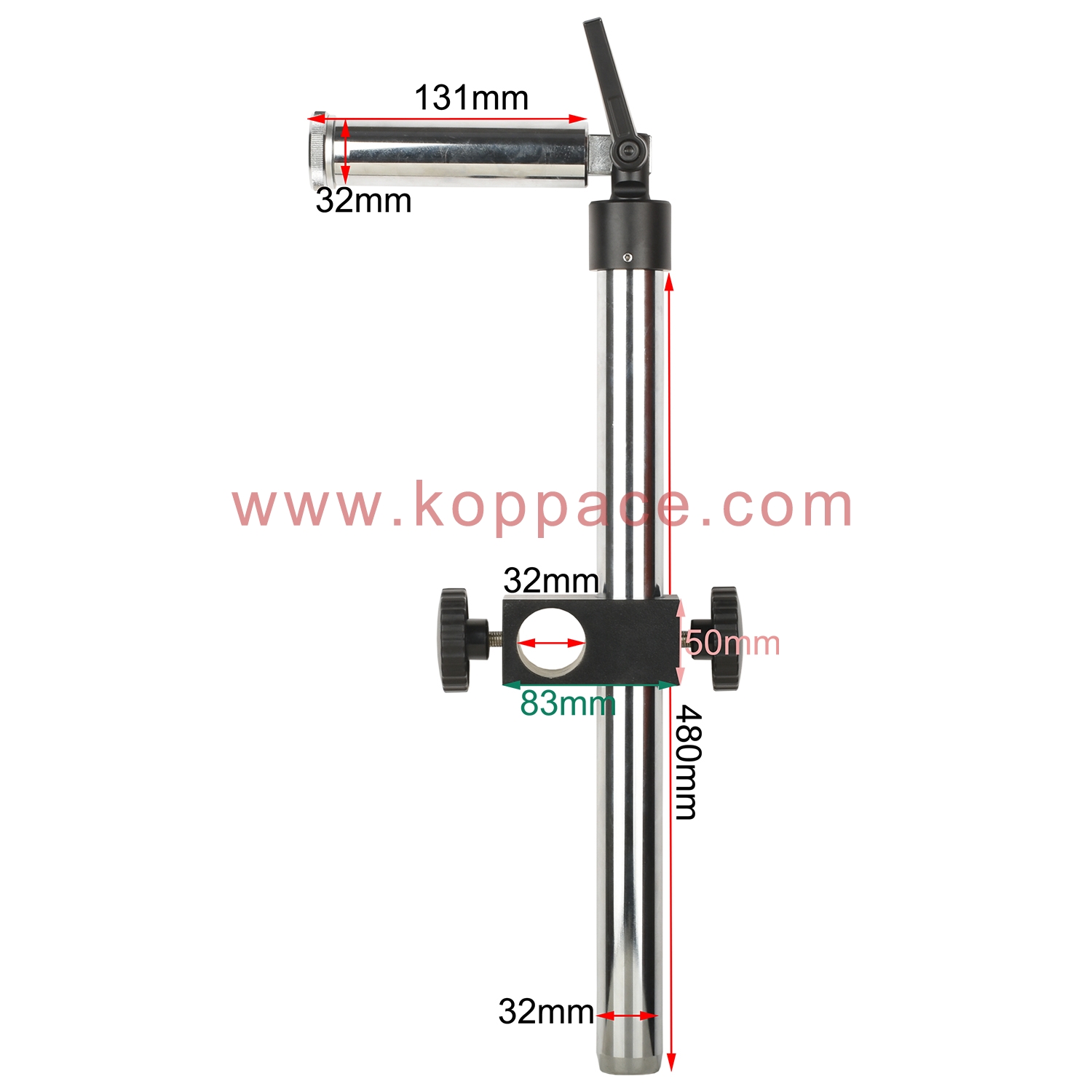 KOPPACE Microscope Universal Adjustment Bracket Column Length 480mm ...
