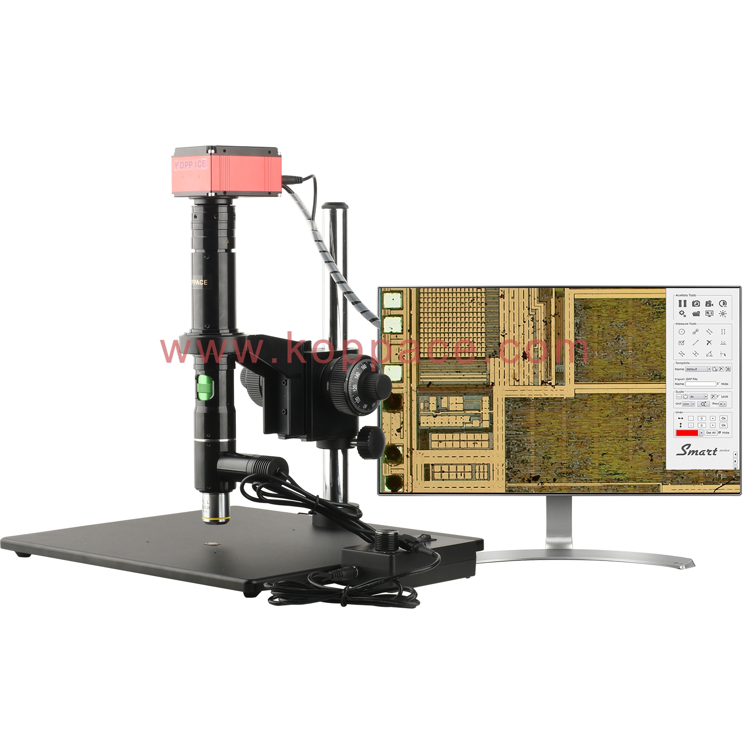 KOPPACE 270X-1740X Coaxial Light Electron Microscope 4K 8.3 MP HD ...