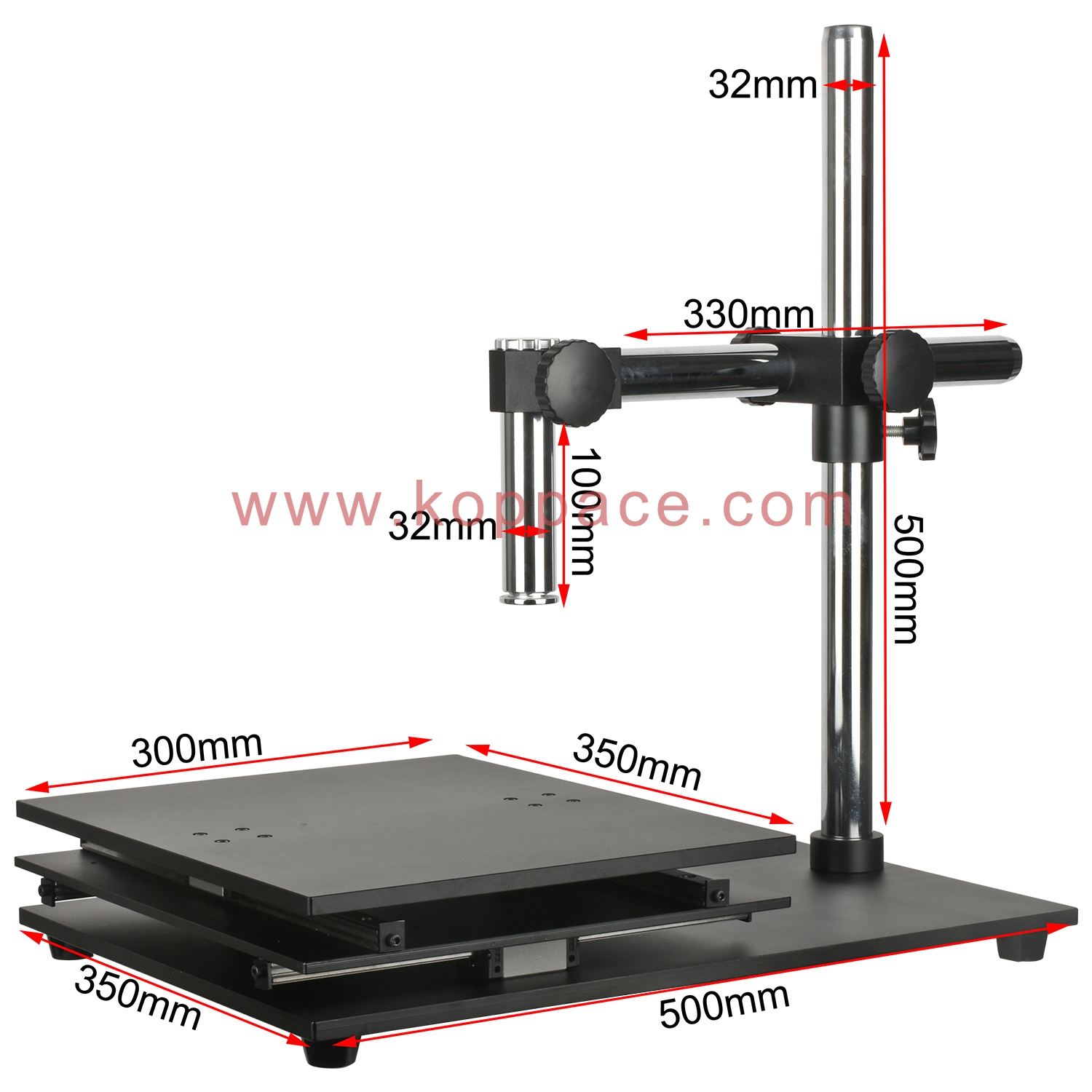 KOPPACE Microscope XY Platform Movement Range 290mnmX238mm
