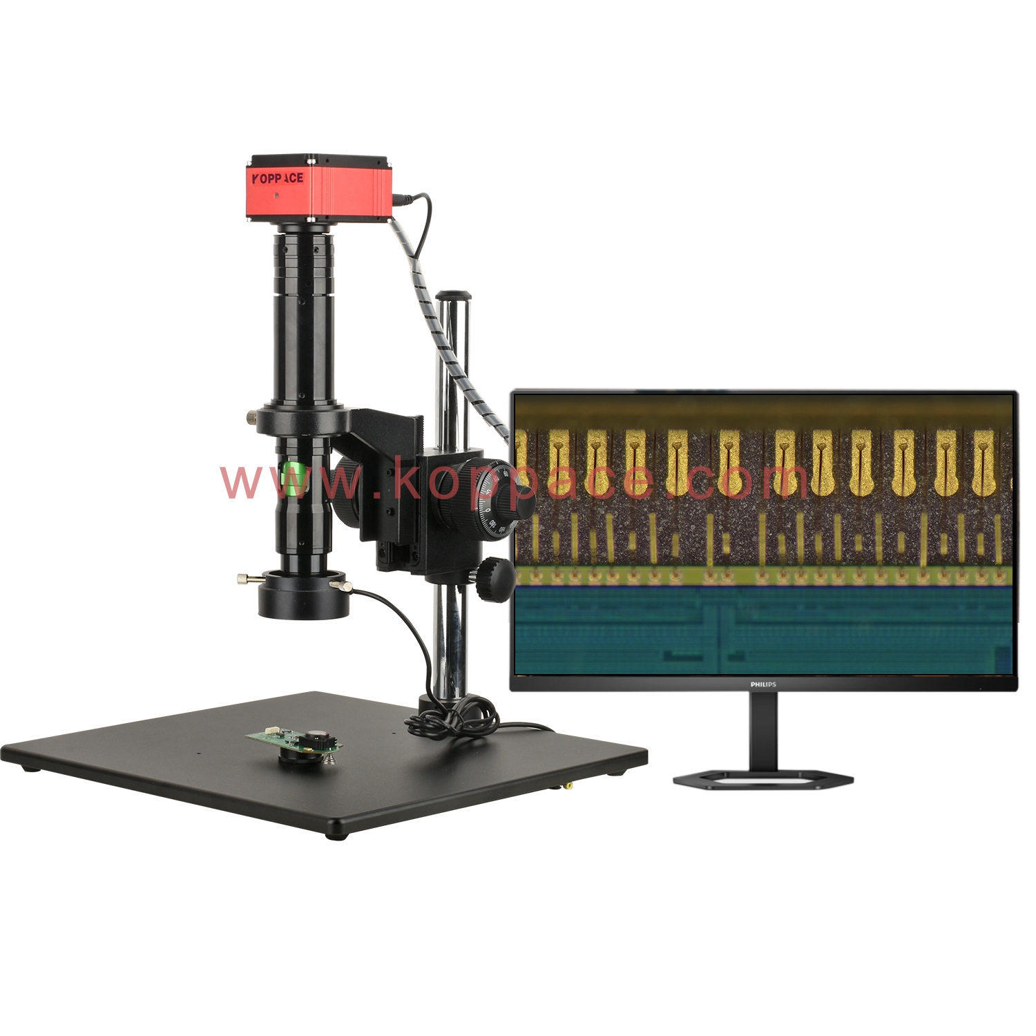 KOPPACE 54X-348X 4K HD Electron Microscope Supports Measurement and ...