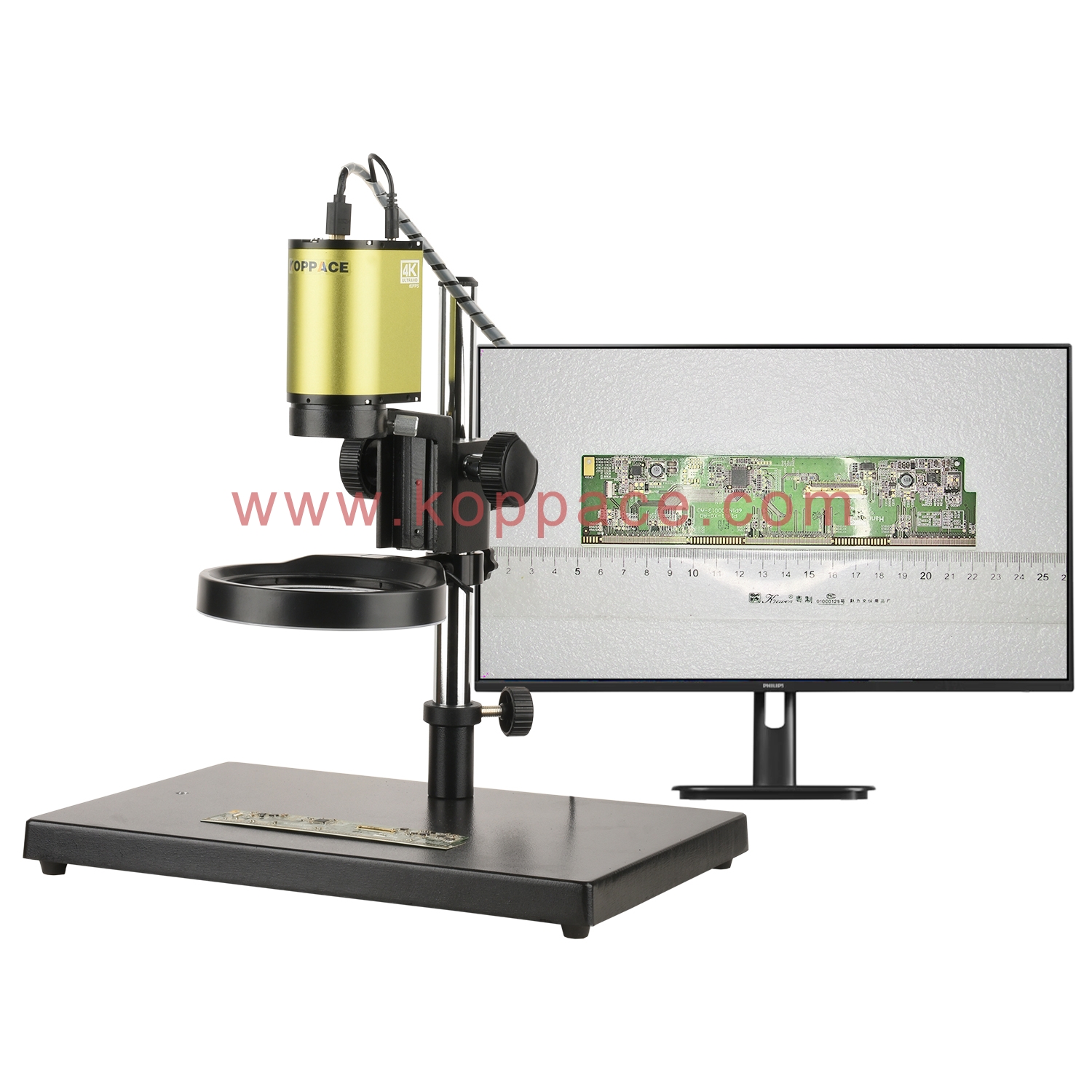 KOPPACE 1X-28X Large Field of View HD Autofocus Electron Microscope 8.3 ...