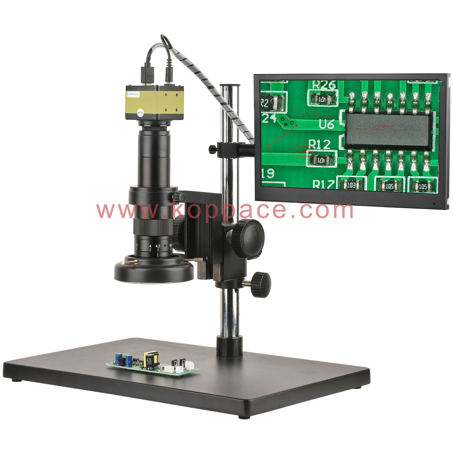 KOPPACE 11X-85X Measuring Electron Microscope 2K Camera HDMI Output 13. ...